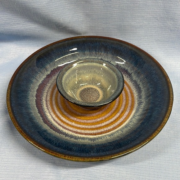 Kitchen | Bill Campbell Pottery Chip And Dip Set | Poshmark